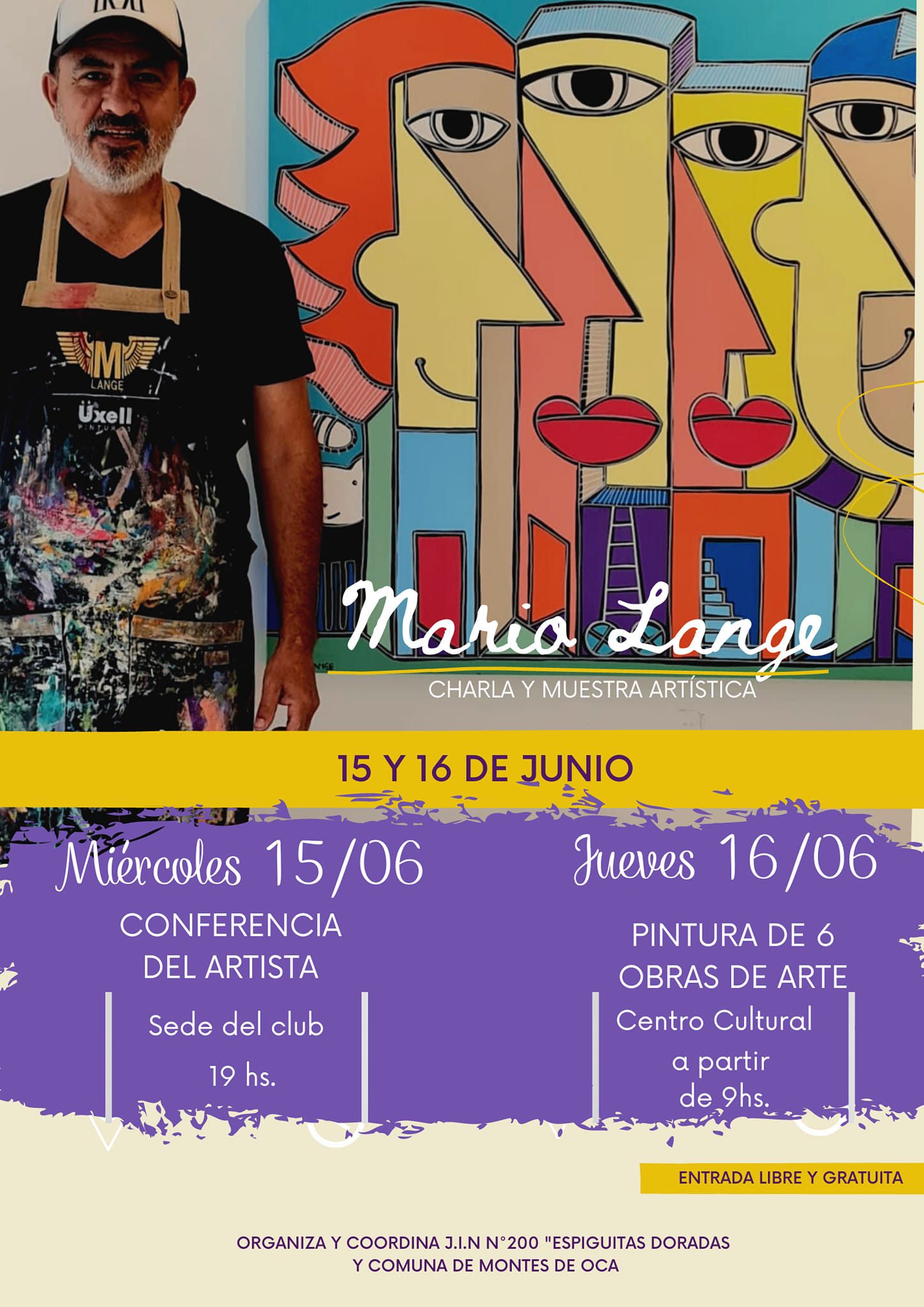 El reconocido muralista Mario Lange llega a Montes de Oca | Usina I